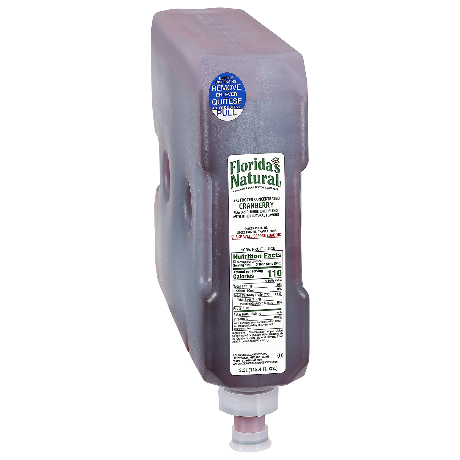 Florida's Natural® 3.5 L Cartridge (Frozen) | Floridas Natural Food Service