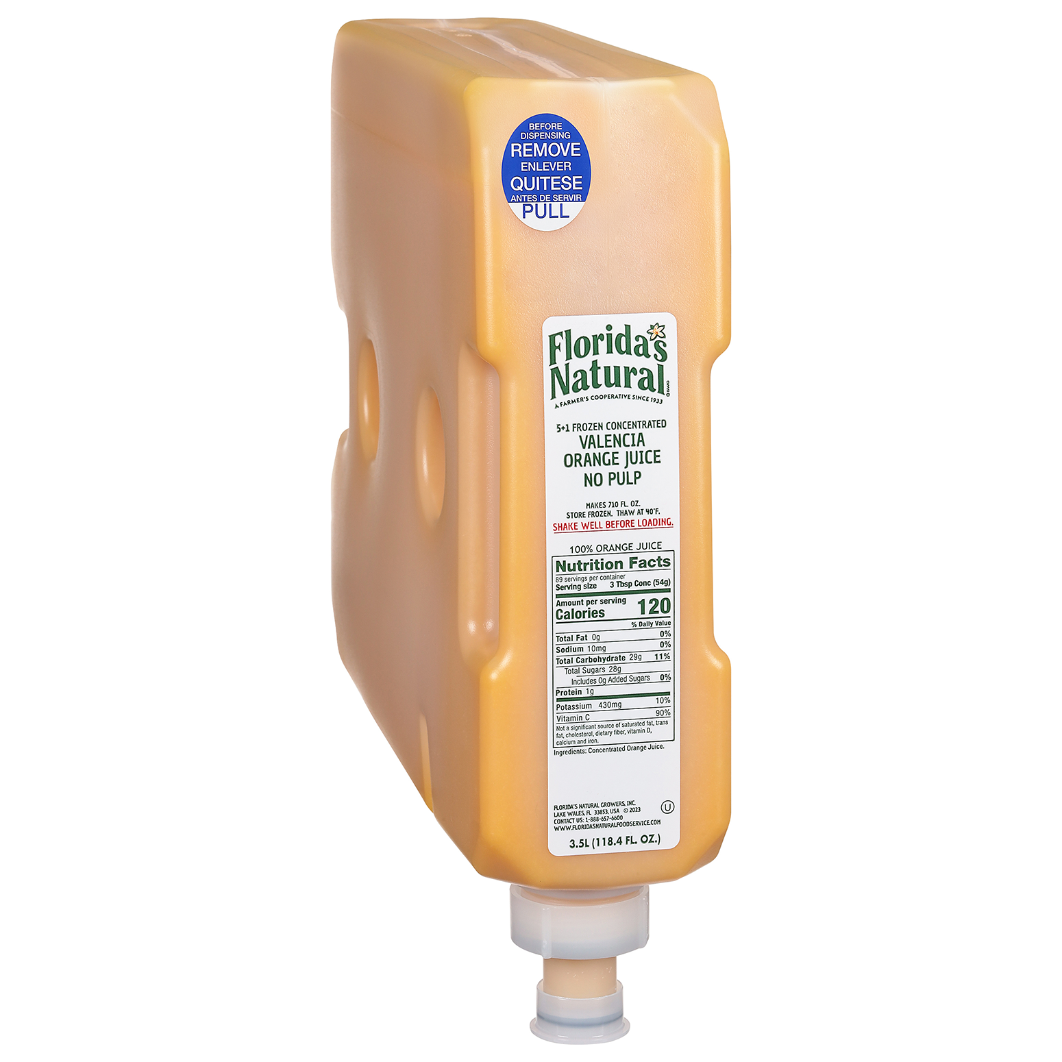 Florida's Natural® 3.5 L Cartridge (Frozen) | Floridas Natural Food Service