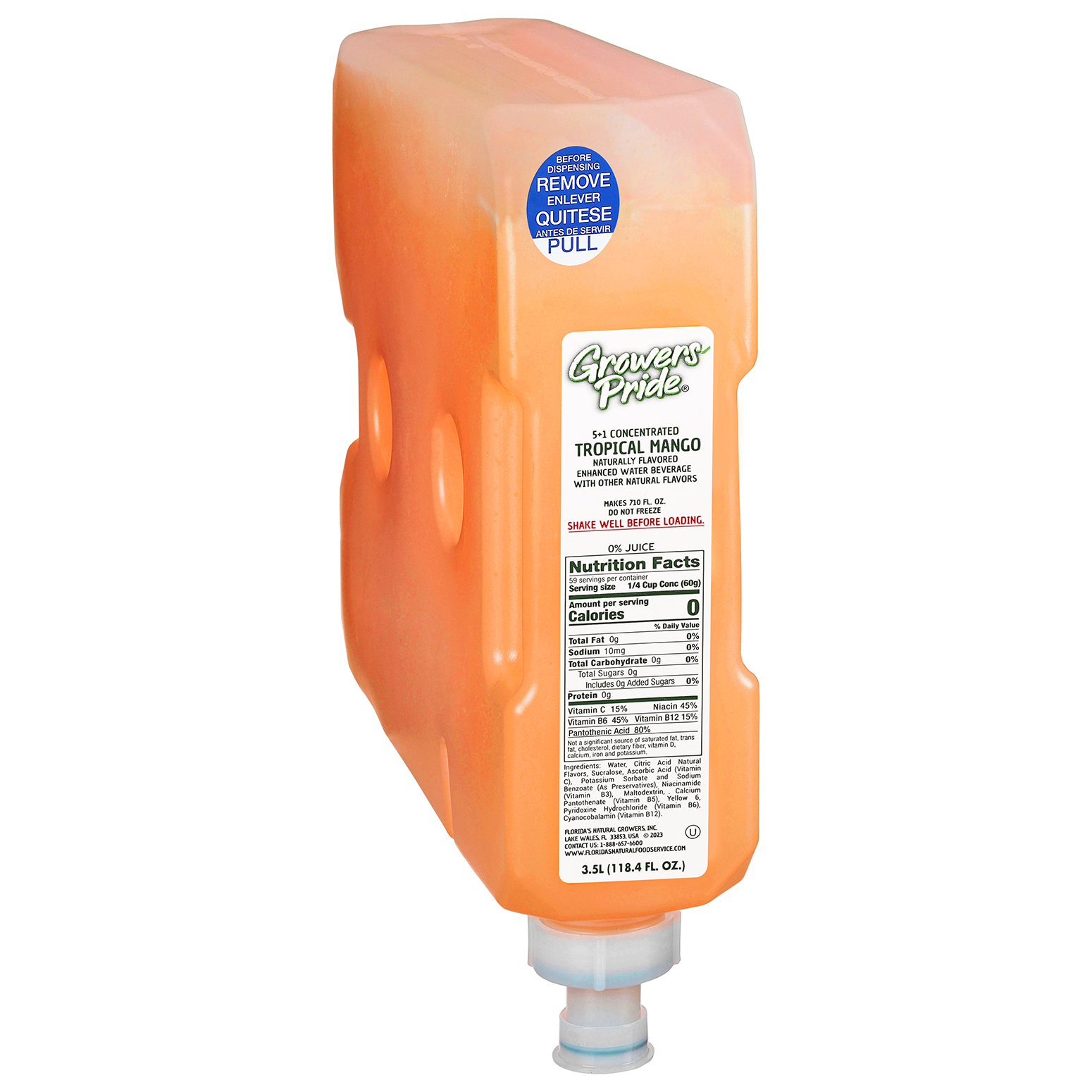 Growers' Pride 3.5 L Cartridge (Shelf Stable) | Floridas Natural Food ...